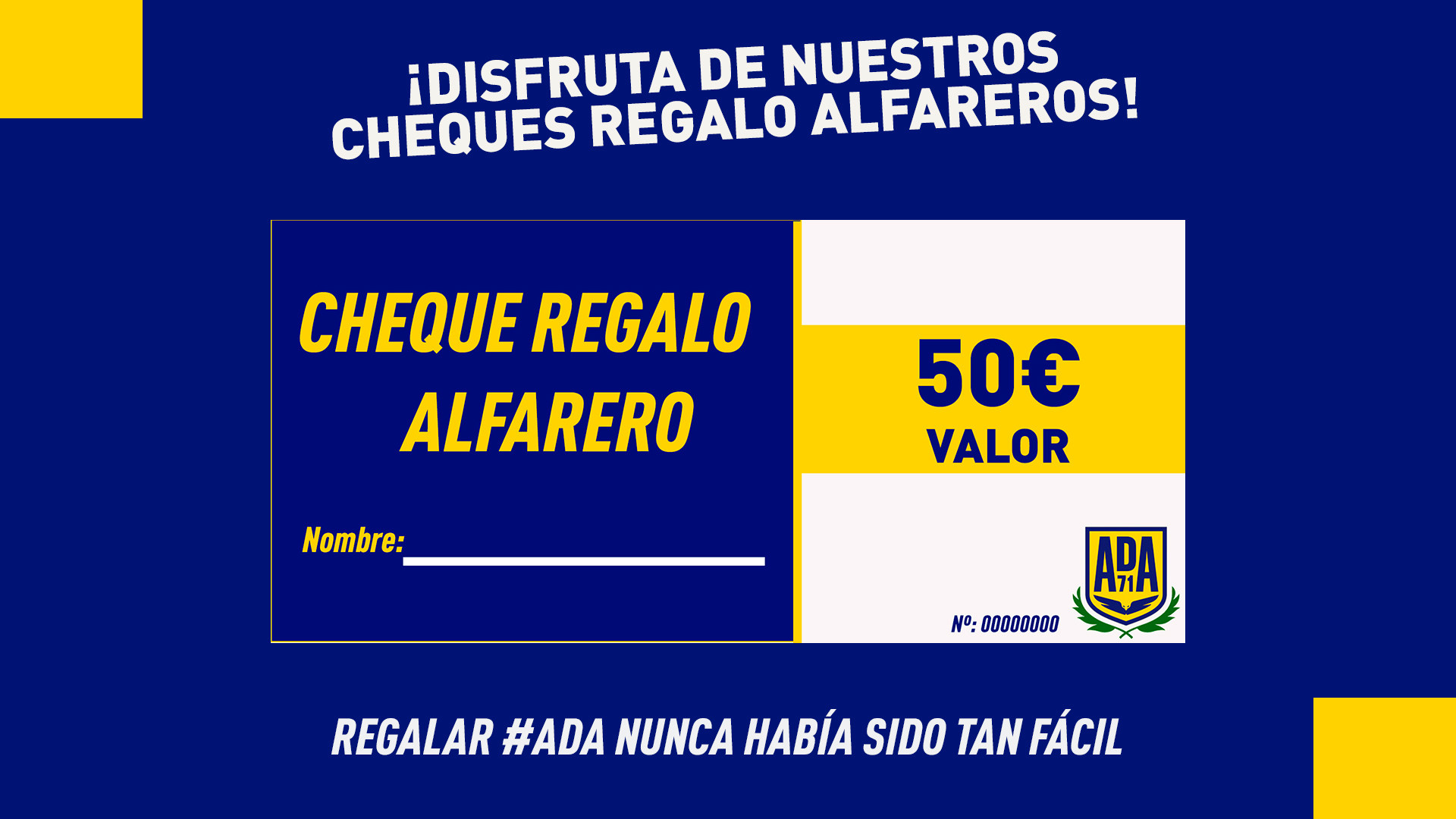 Disfruta de nuestros chueques regalo alfareros virtuales | A.D ...
