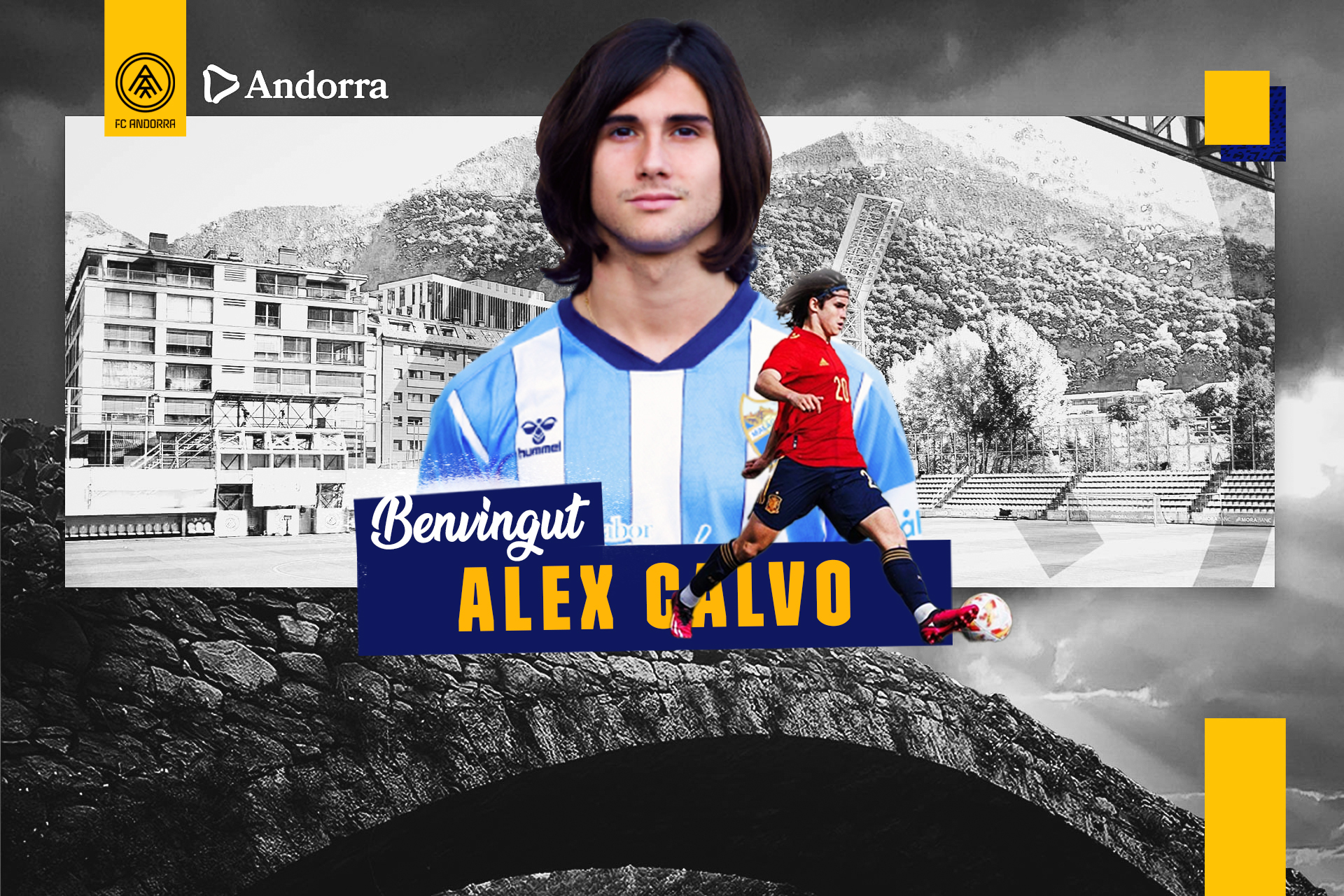 Álex Calvo, a big sign in atack | FC Andorra | Web Oficial