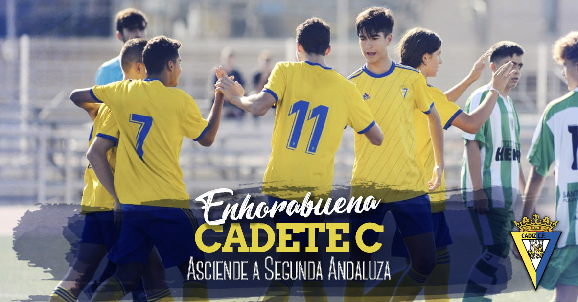 El Cadete C consumó su gran año con el ascenso | Cádiz Club de Fútbol ...