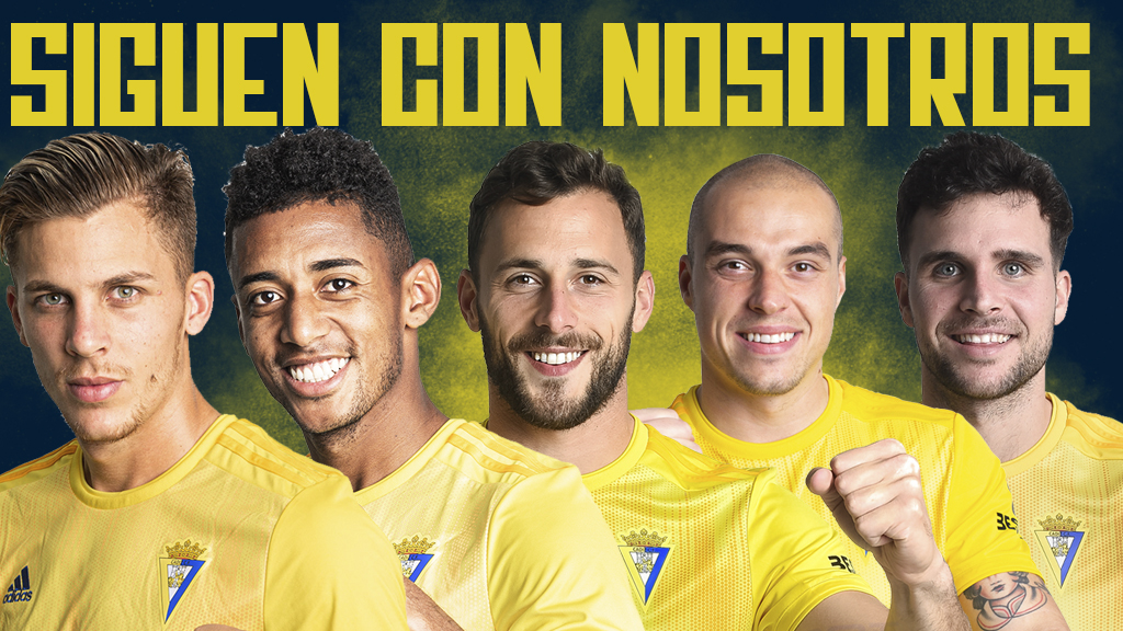 Alejo, Choco, Malbasic, Pombo y Álvaro continuarán de amarillo | Cádiz ...