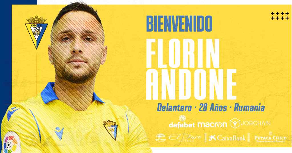 Florin Andone llega cedido del Brighton | Cádiz Club de Fútbol | Web ...