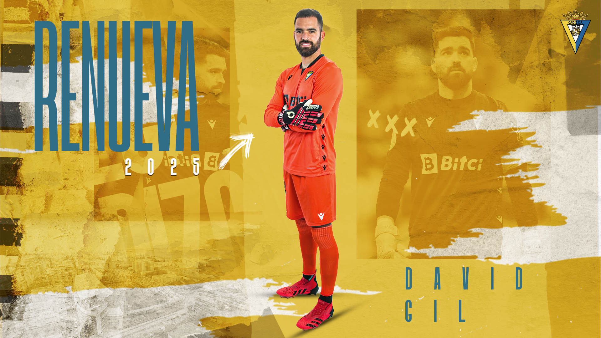 David Gil amplía su vinculación hasta 2025 | Cádiz Club de Fútbol | Web ...