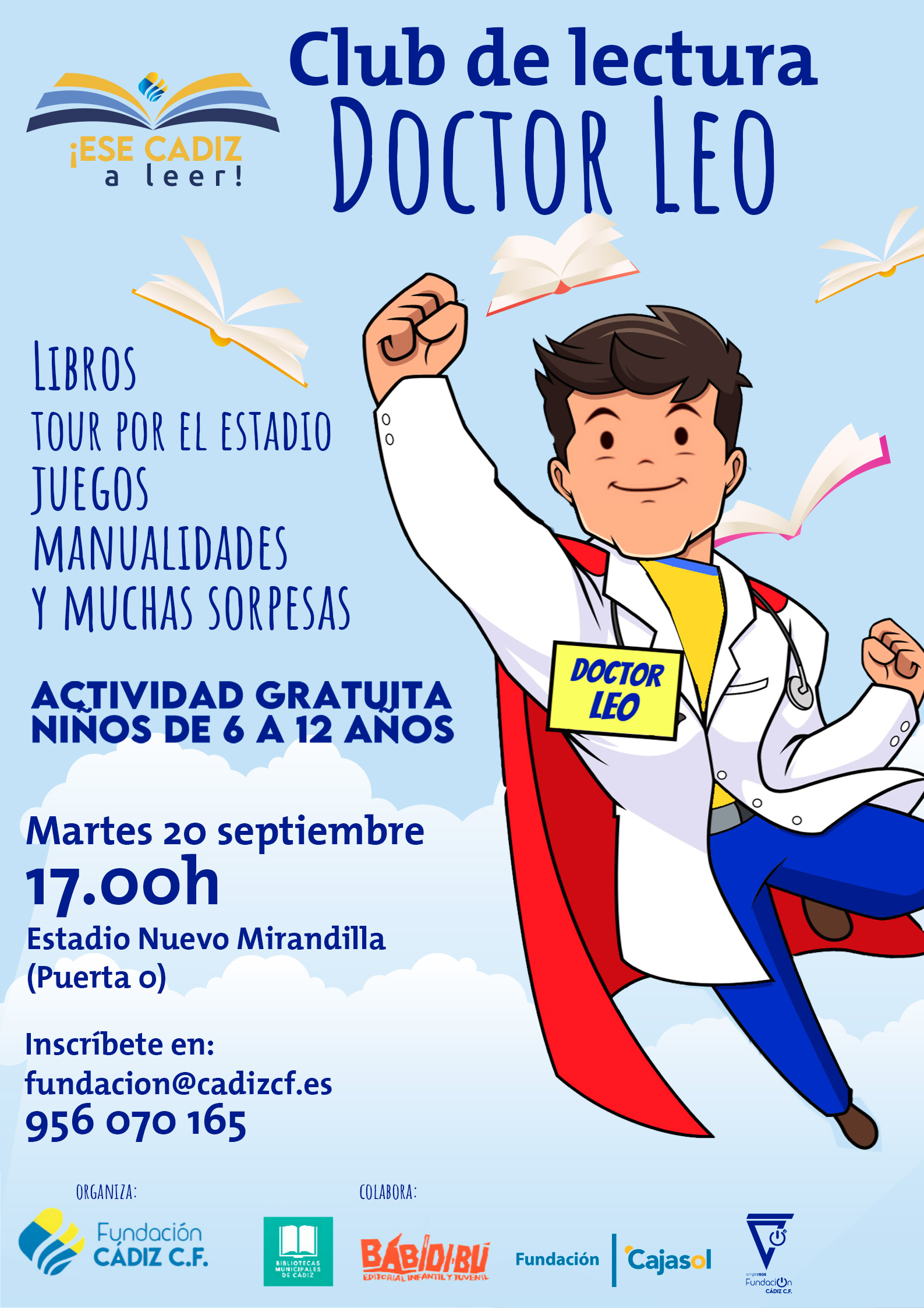 El Club de Lectura vuelve con el Doctor Leo | Cádiz Club de Fútbol ...
