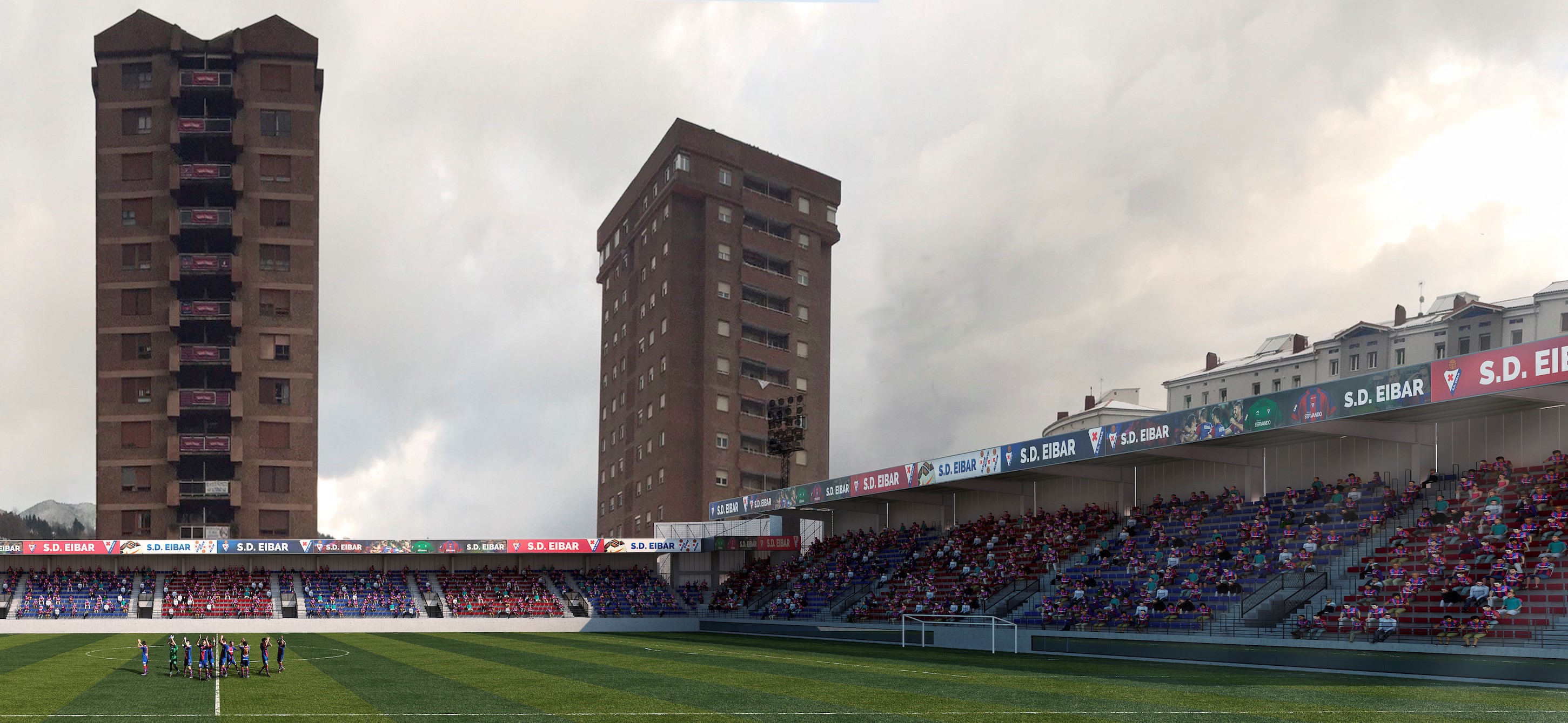 El lunes arrancan las obras de la Tribuna Este de Ipurua | SD Eibar ...