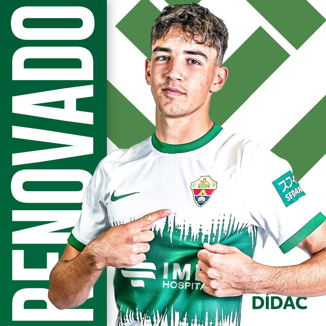 FÚTBOL BASE | Dídac, renueva con el Elche C.F. | Elche CF | Web Oficial