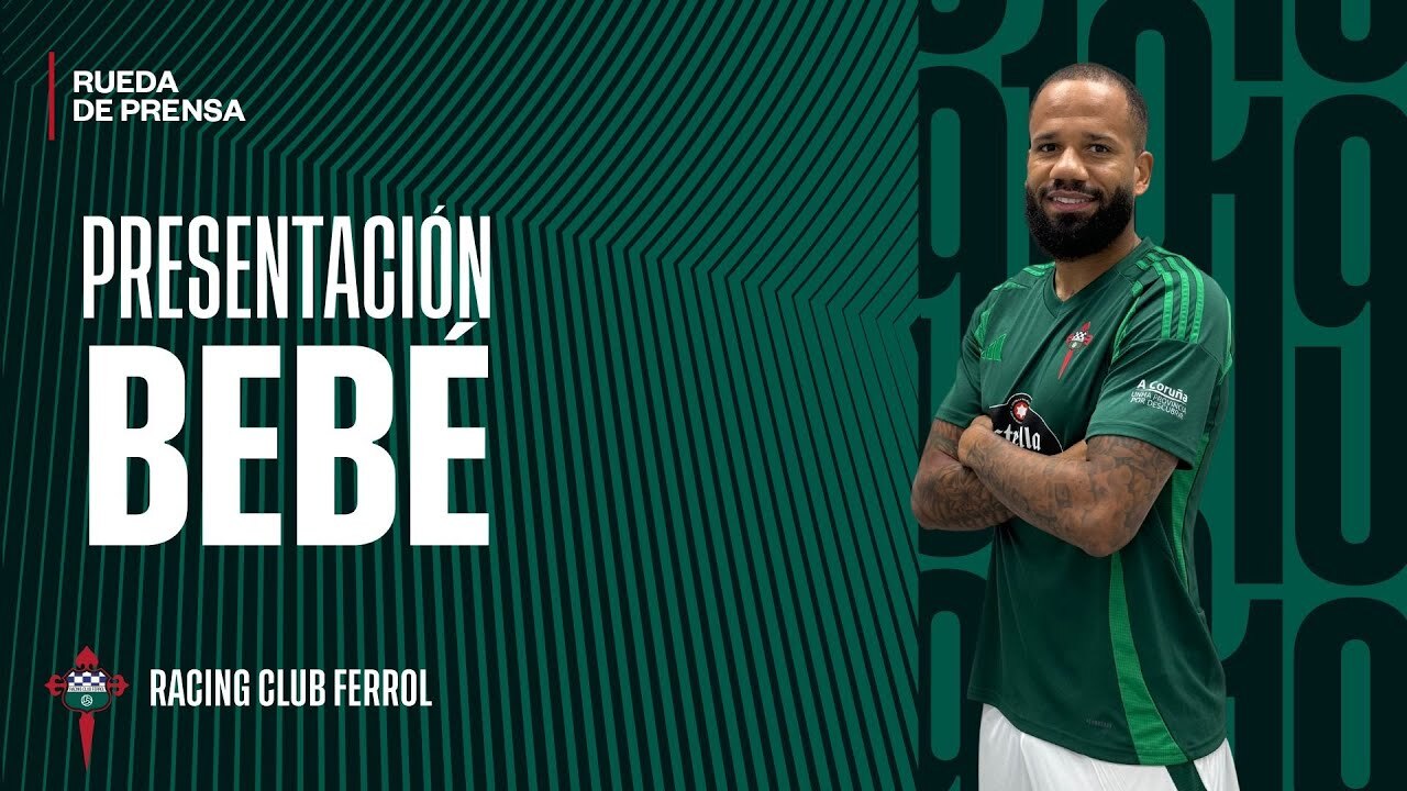 Presentación de Tiago Bebé como nuevo jugador del Racing Club Ferrol ...