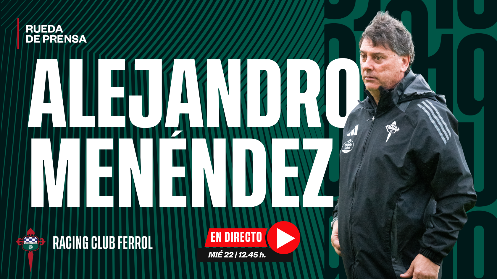 Presentación de Alejandro Menéndez como nuevo entrenador del Racing Club Ferrol | Racing Club ...