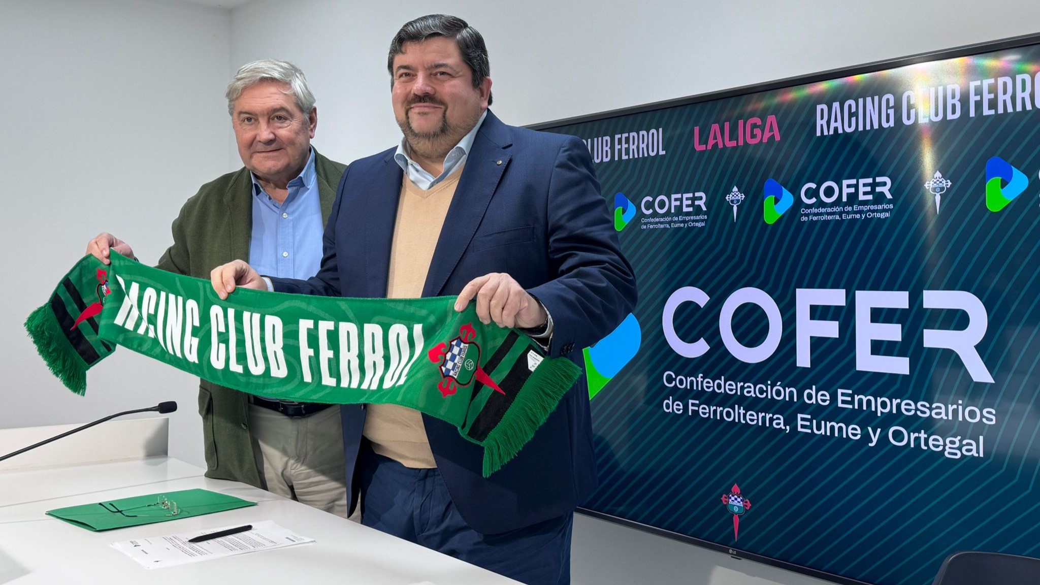 Alianza estratégica entre el Racing Club Ferrol y Cofer | Racing Club ...