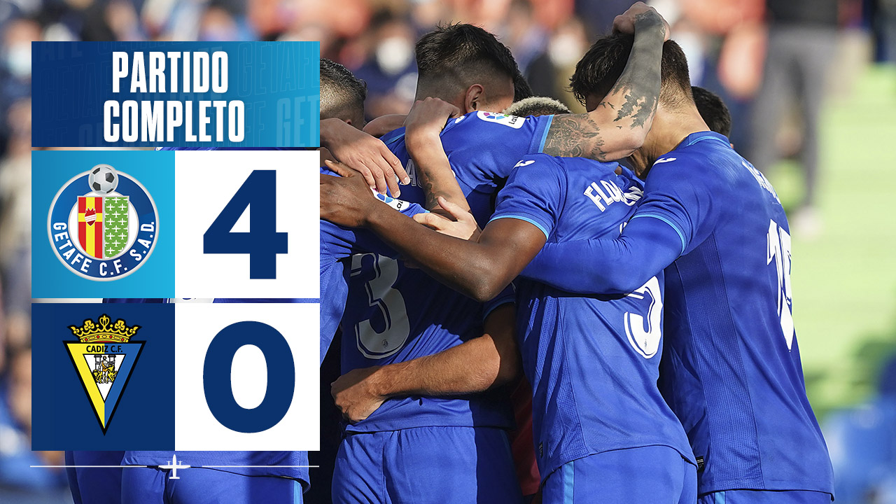 Partido completo | Temporada 21/22 Jornada 14 | Getafe CF 4-0 Cádiz CF | Getafe CF | Web Oficial