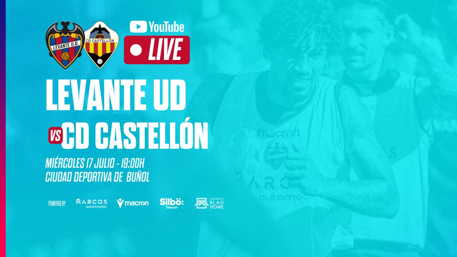 El Levante UD-CD Castellón podrá seguirse en directo a través de ...