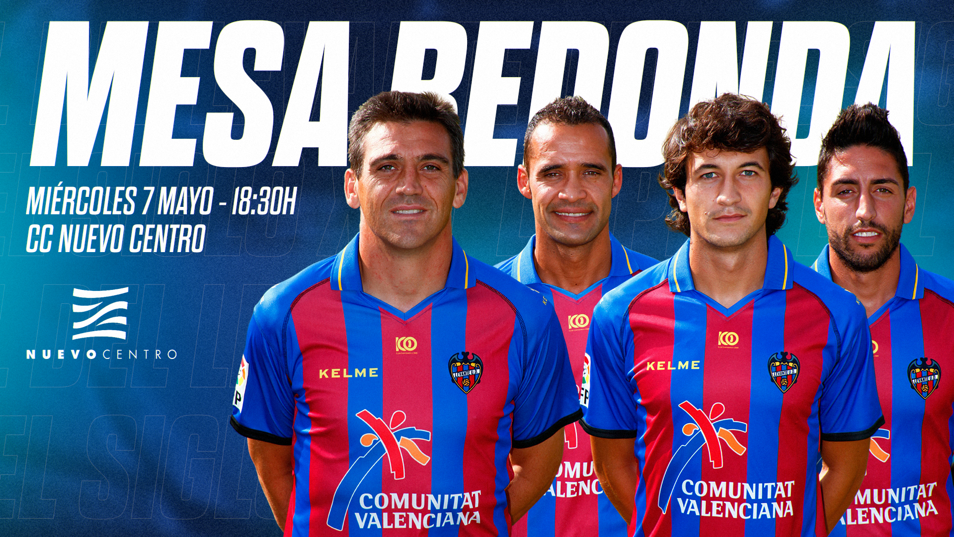 Ballesteros, Juanfran, Pallardó y Rodas en "La Piel del Levante UD del s. XXI" de Nuevo Centro ...