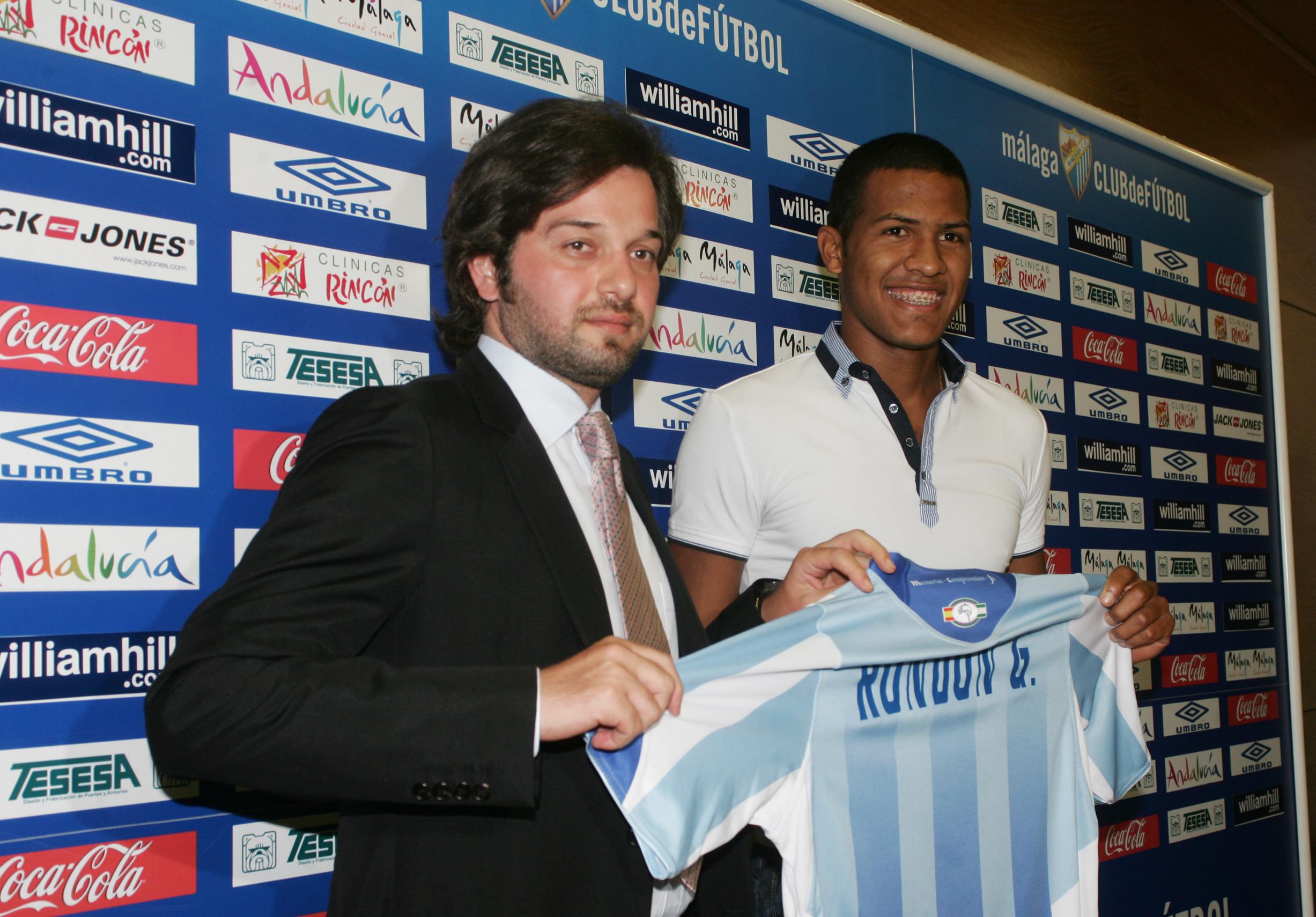 Presentación de Rondón como nuevo jugador del Málaga Club de Fútbol ...