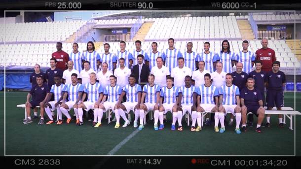 Sesión de fotos oficiales de la primera plantilla del Málaga CF ...