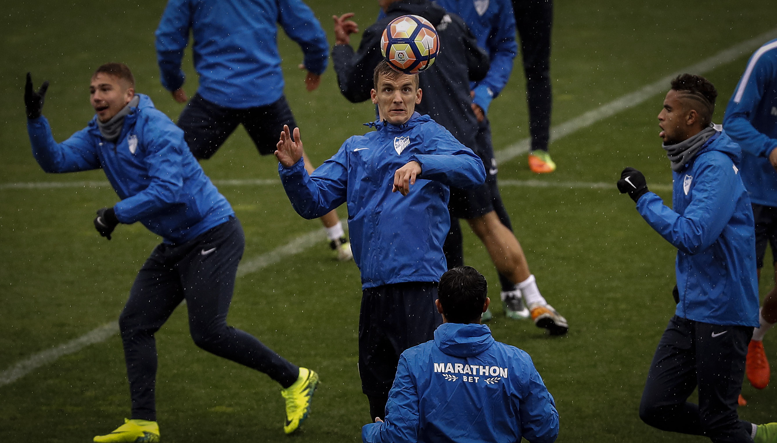 Intensidad bajo la lluvia | Málaga CF | Web Oficial