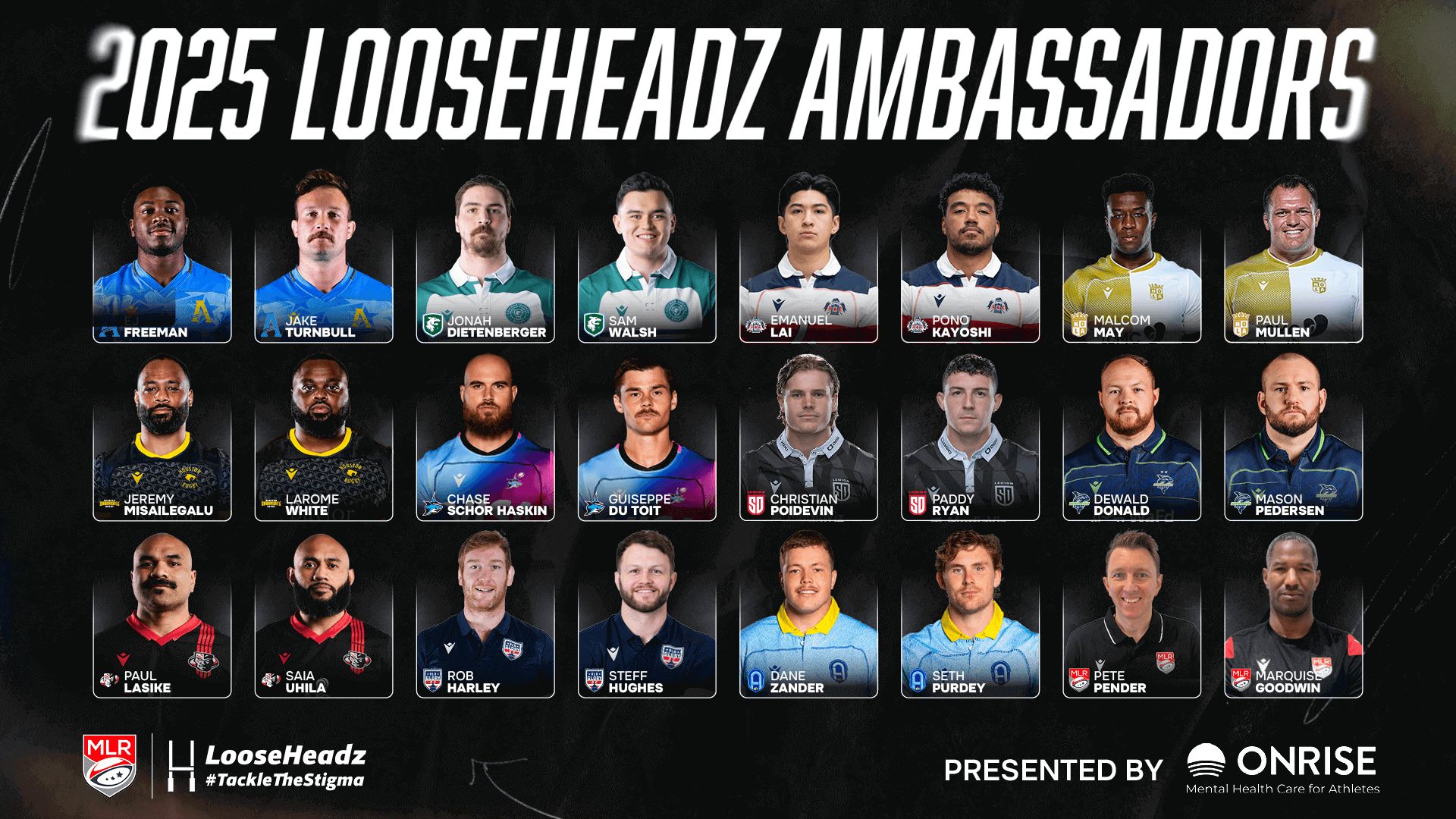 2025 LooseHeadz Ambassadors | Major League Rugby