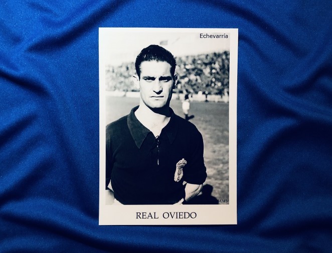 En 1947 Echevarría le marcaba cinco goles al Real Madrid | Real Oviedo ...