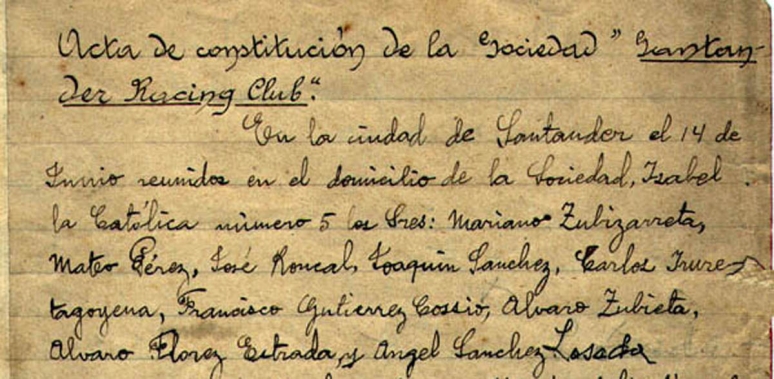 El Real Racing Club celebra hoy el Centenario de su fundación | Real ...