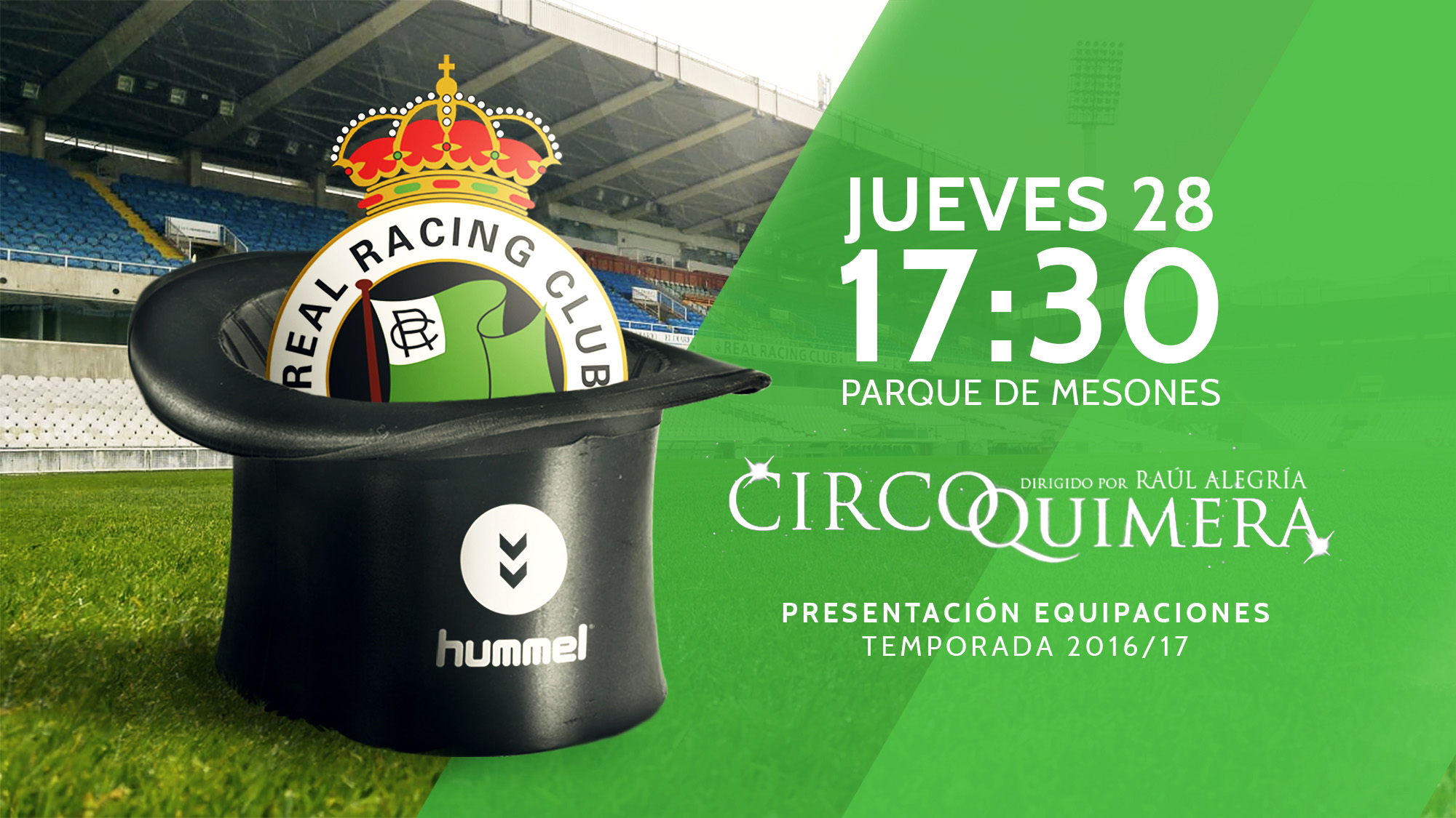 El Circo Quimera acogerá la presentación de las equipaciones del Racing ...