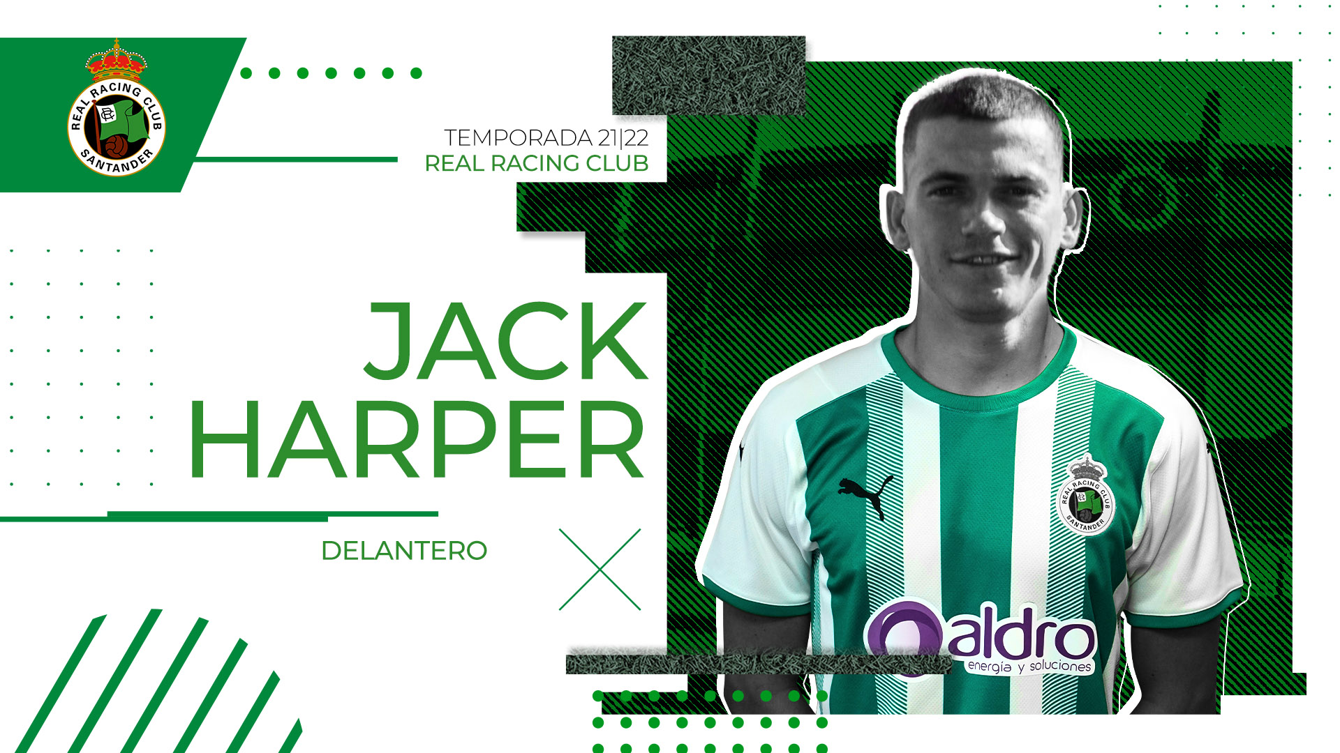 Jack Harper, octava incorporación a la plantilla del Racing 2021/22 ...