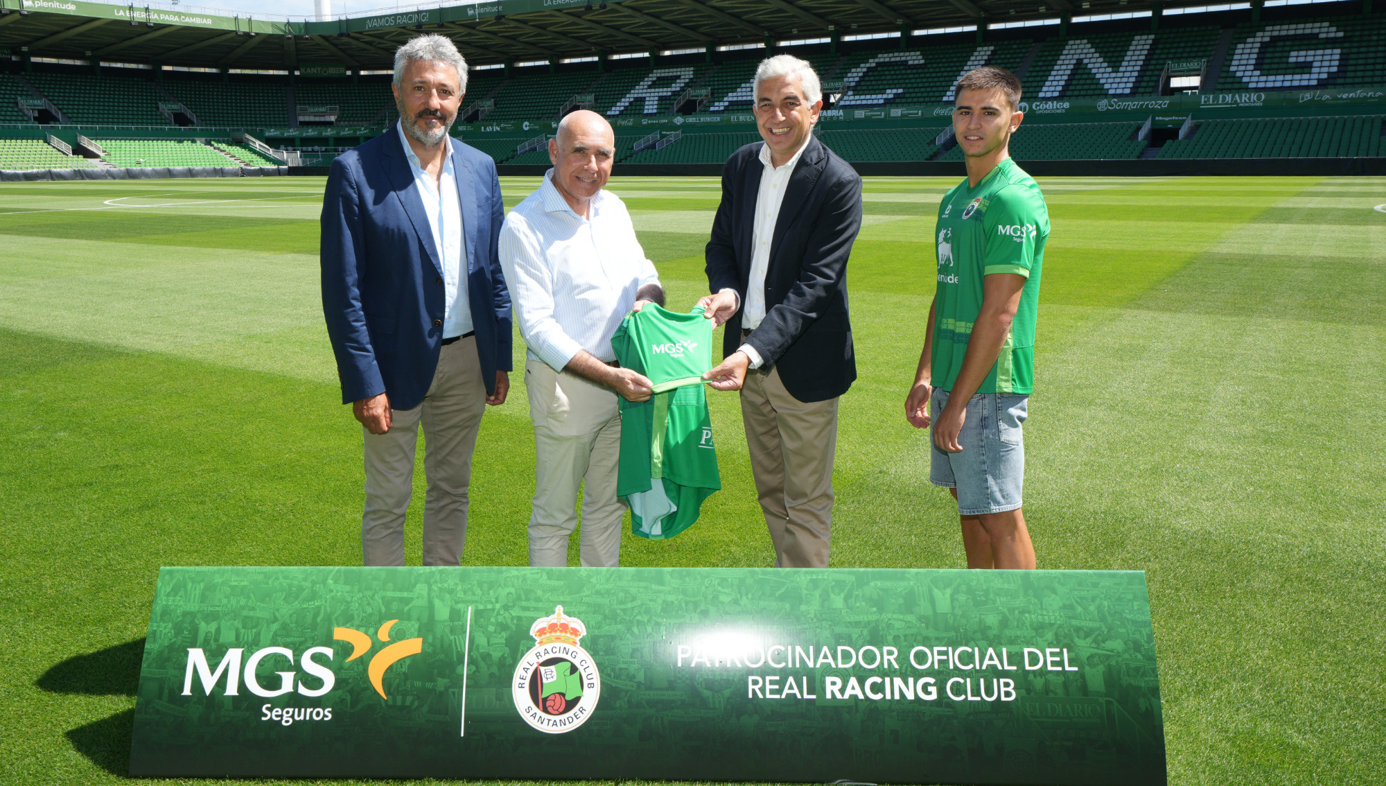 MGS Seguros, patrocinador principal del Racing la temporada 2024/25 ...