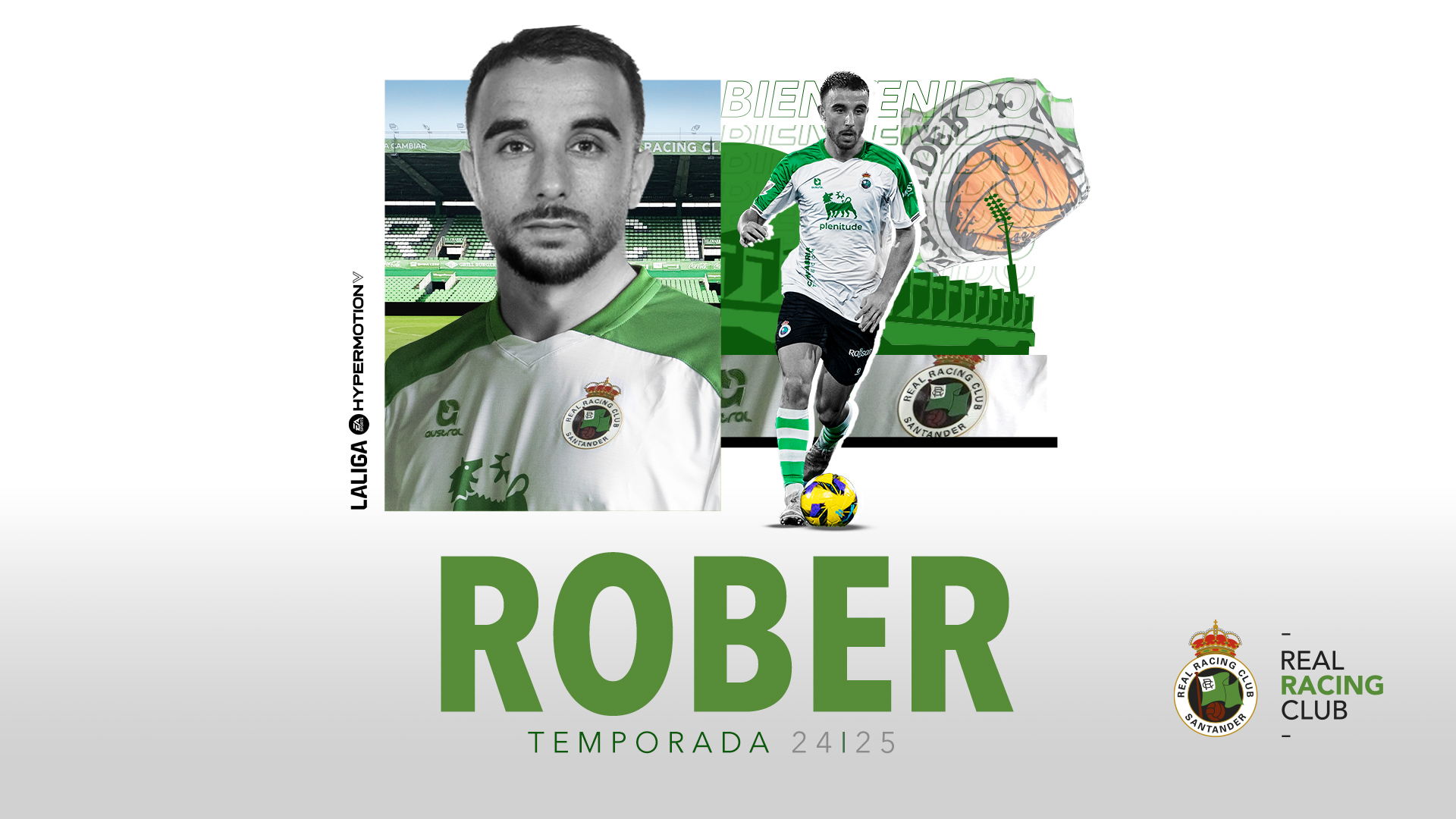 Rober González, segundo refuerzo invernal del Racing 2024/25 | Real Racing Club | Web Oficial