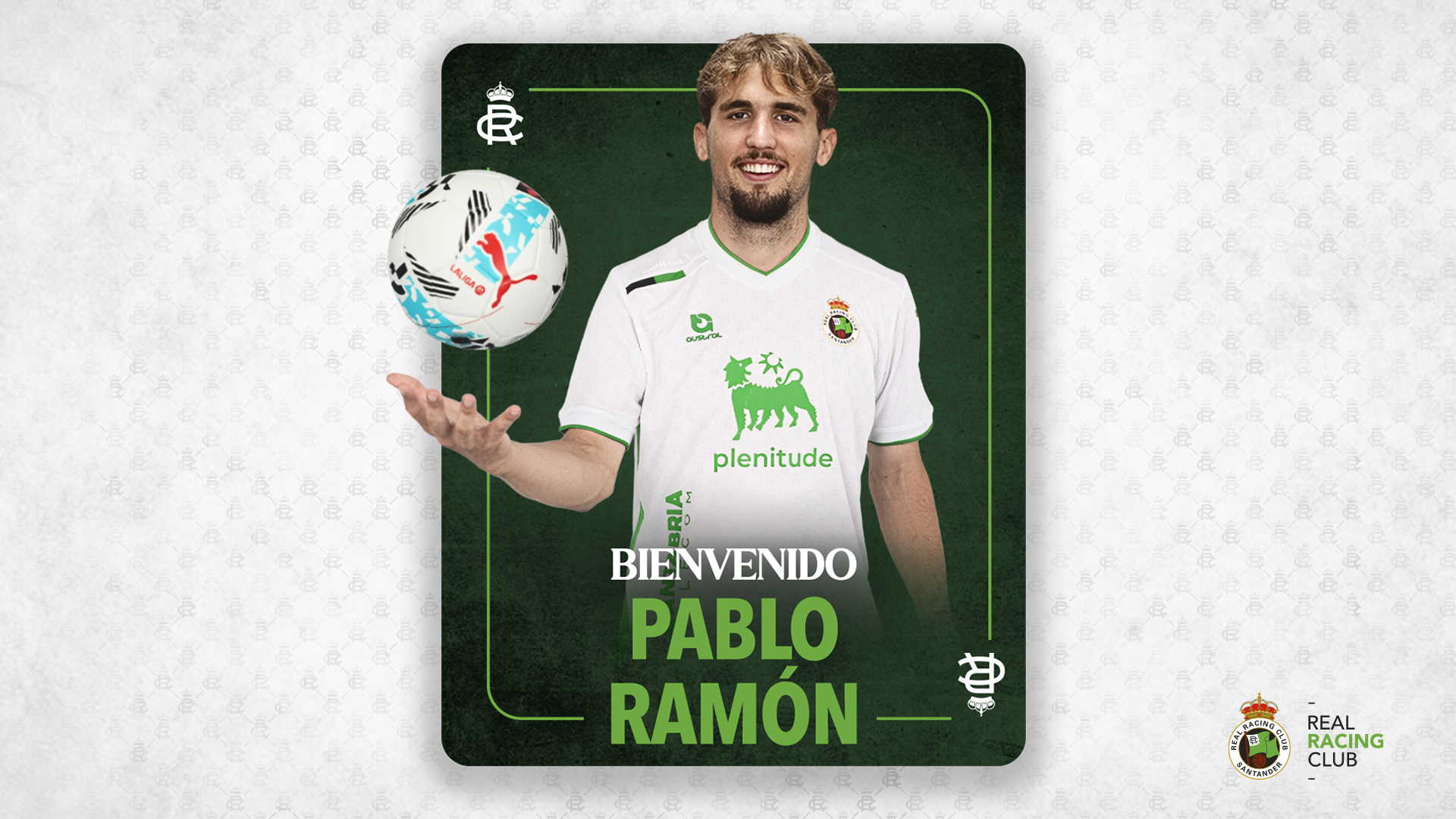 El zaguero Pablo Ramón refuerza la plantilla racinguista del curso 2025 ...
