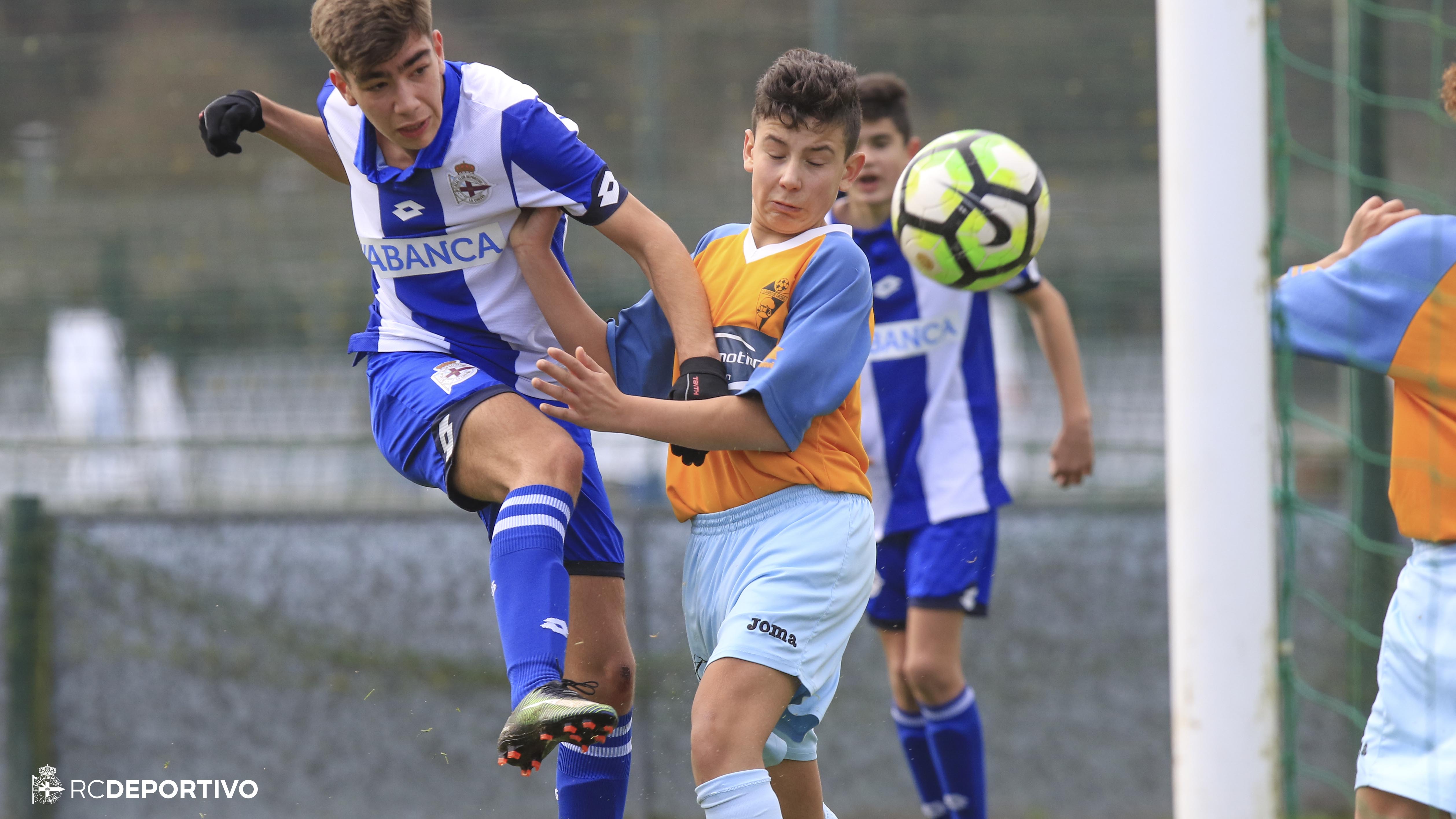 Partido completo del Infantil A ante el vigente campeón, el Xuventude ...