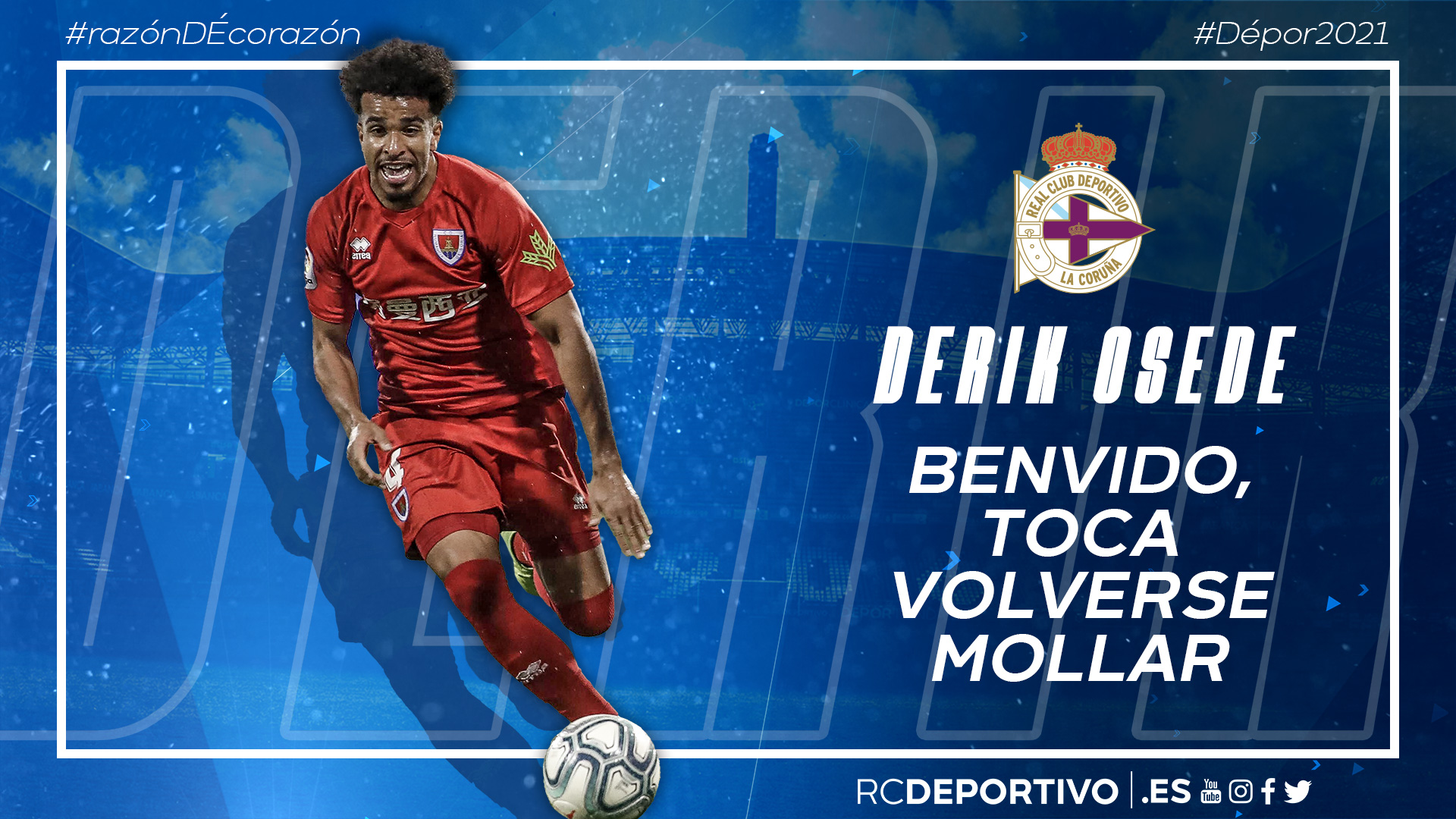 Derik Osede, nuevo jugador del Dépor 20·21 | RCDeportivo | Página ...