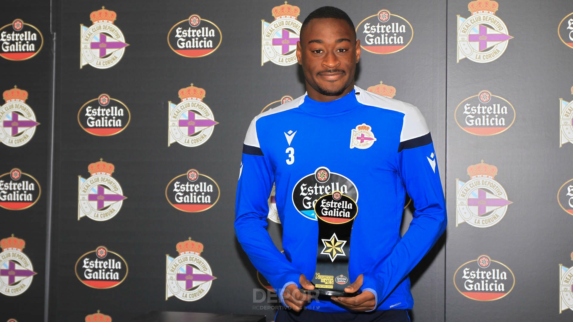 Mujaid Sadick, jugador Estrella Galicia del Dépor en enero ...