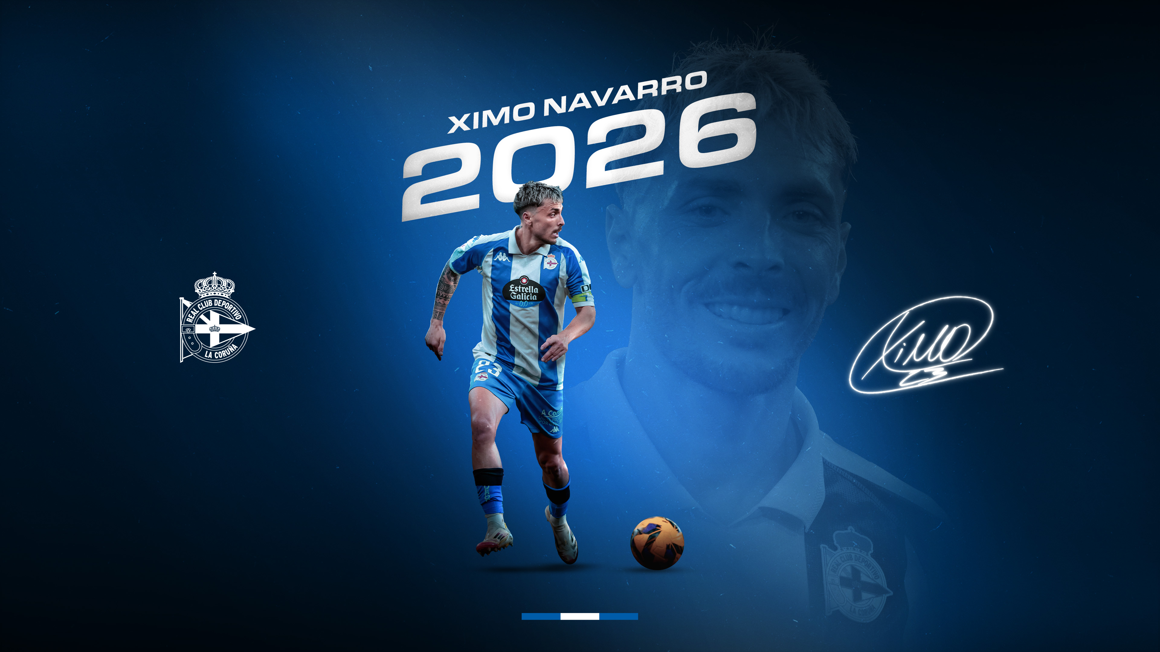 Ximo Navarro renueva con el Dépor hasta 2026 | RCDeportivo | Página ...