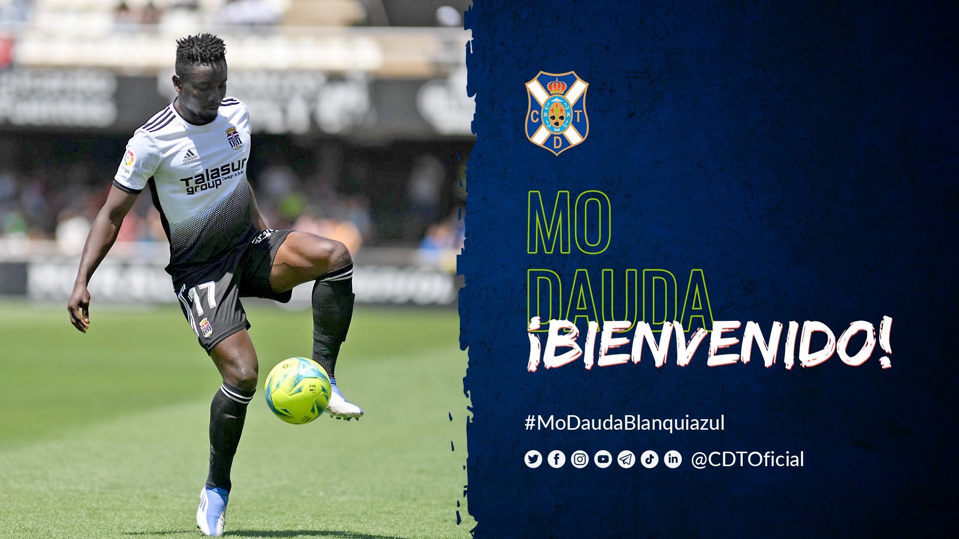 Mo Dauda, nuevo refuerzo del CD Tenerife | CD Tenerife | Web Oficial