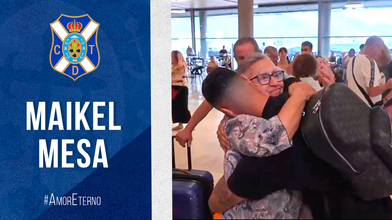 Emotiva llegada a casa de Maikel Mesa | CD Tenerife | Web Oficial