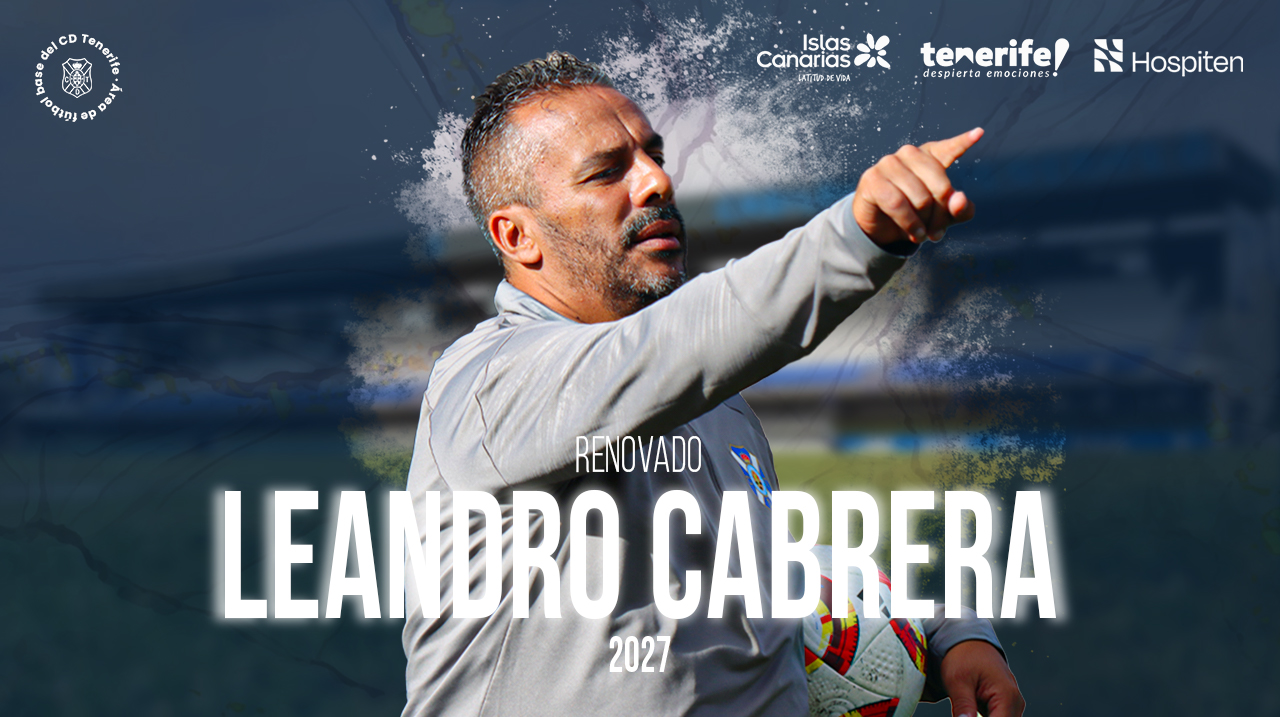 Leandro Cabrera, dos temporadas más como tinerfeñista | CD Tenerife | Web Oficial