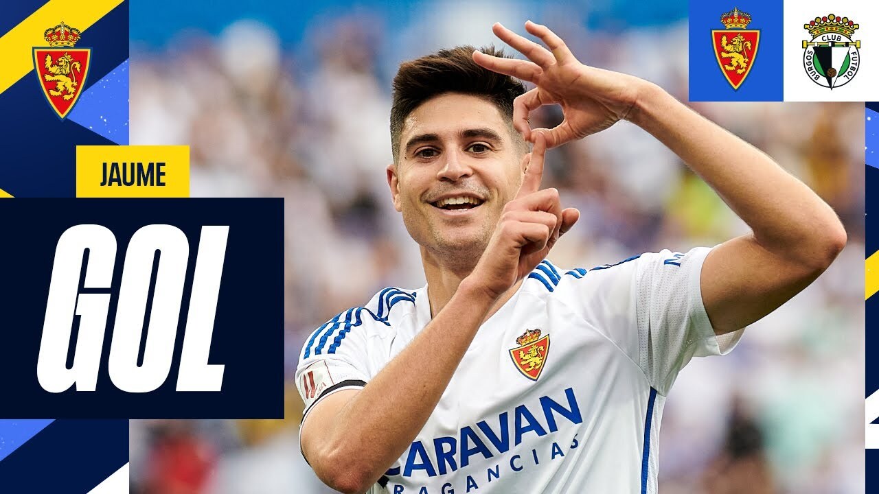 📹⚽ Así marcó 𝗝𝗔𝗨𝗠𝗘 𝗚𝗥𝗔𝗨 su primer gol de la temporada | Real Zaragoza ...