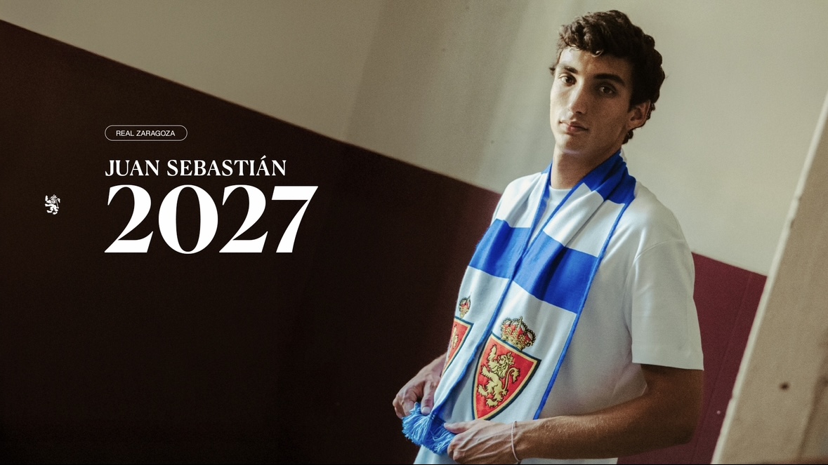 Juan Sebastián renueva hasta 2027 con el Real Zaragoza | Real Zaragoza ...